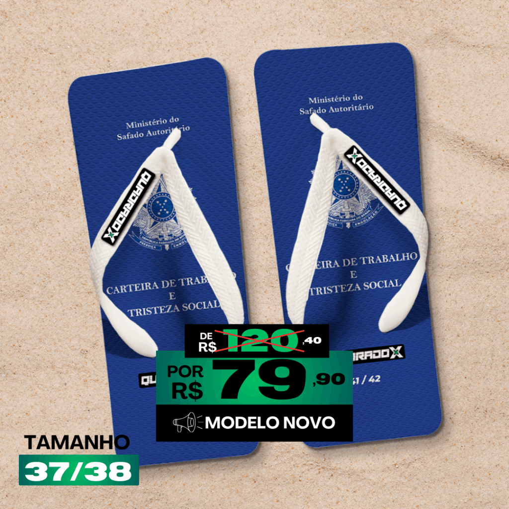 QuadradoX – Chinelo do CaioX